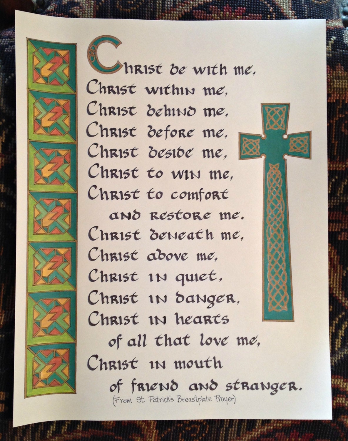 St. Patrick's Breastplate Prayer - Etsy