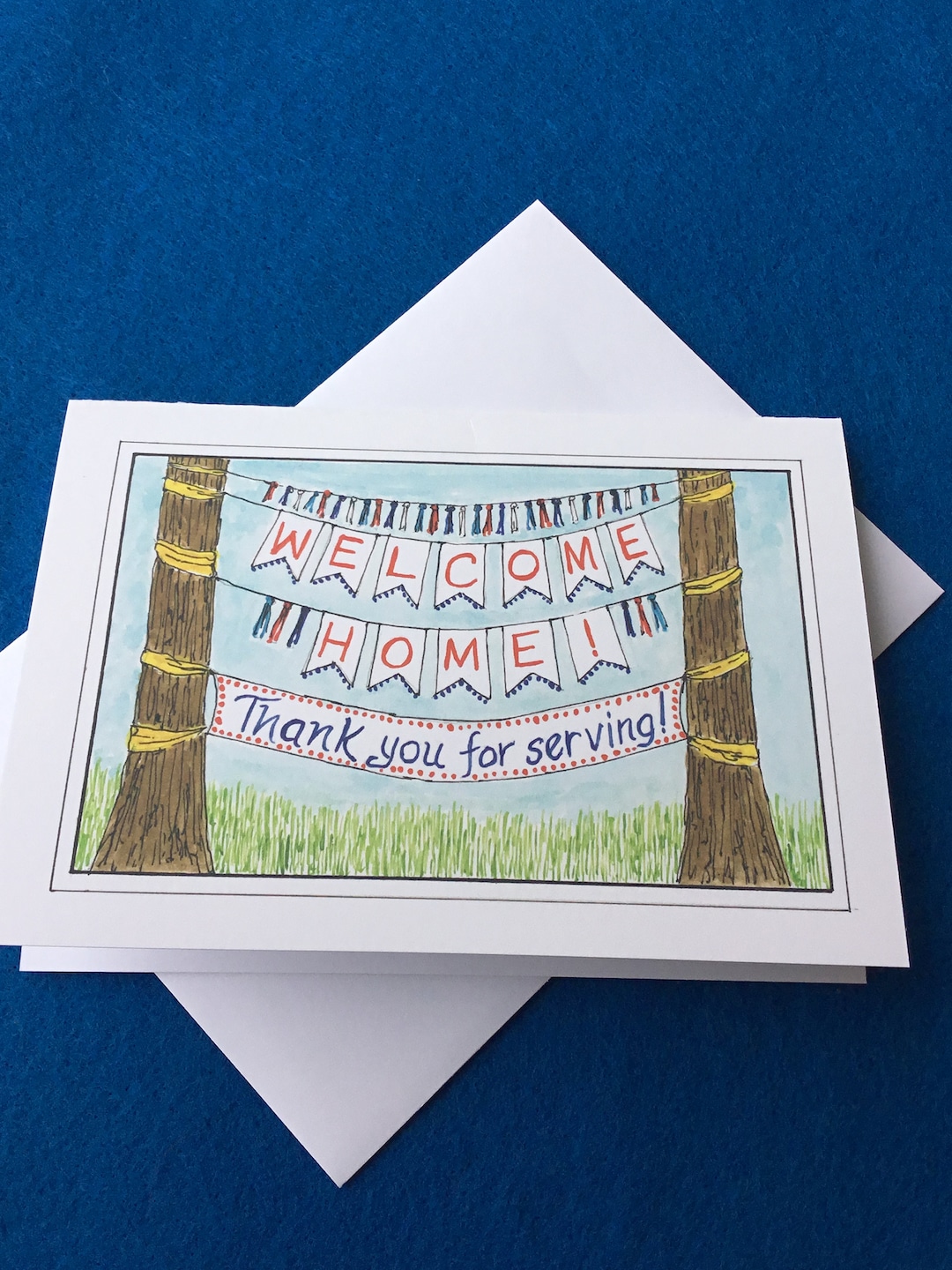 Welcome Home Military Service Card: Thank You for Serving - Etsy