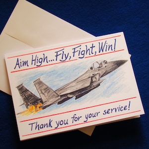 Air Force Appreciation Card/ Military Appreciation/ Air Force Motto ...