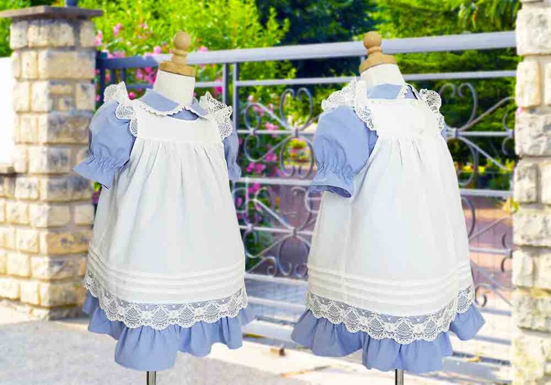 Pinafore and Dress Set, Girls Pinafore, Girls Dress, Childs Dress and ...