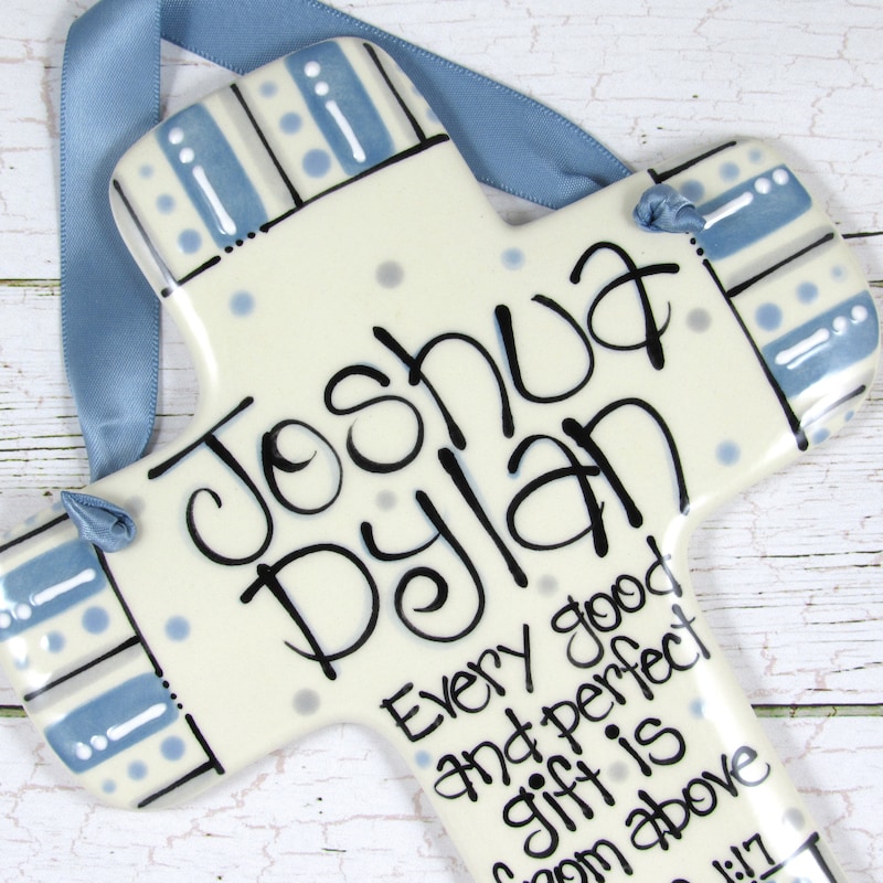 Glass Cross for Nursery - Etsy