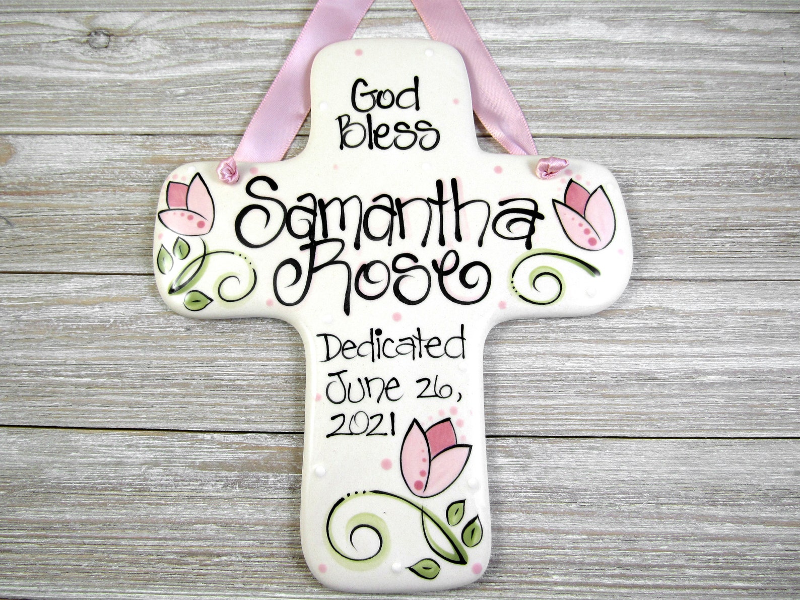Personalized Baby Dedication Gifts for Girls // Personalized Dedication ...