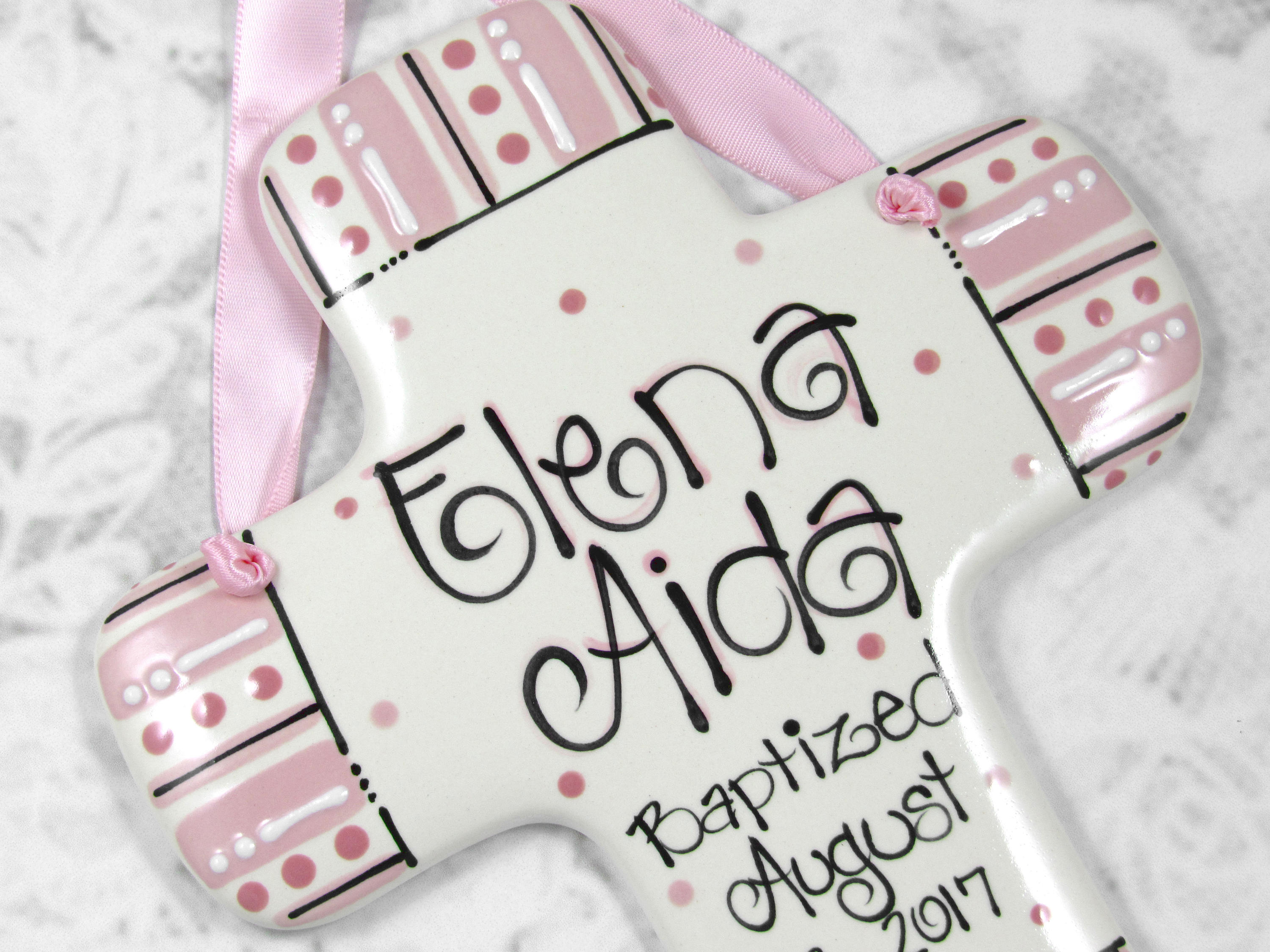 Baby Girl Baptism // Personalized Baptism Cross for Girls in | Etsy