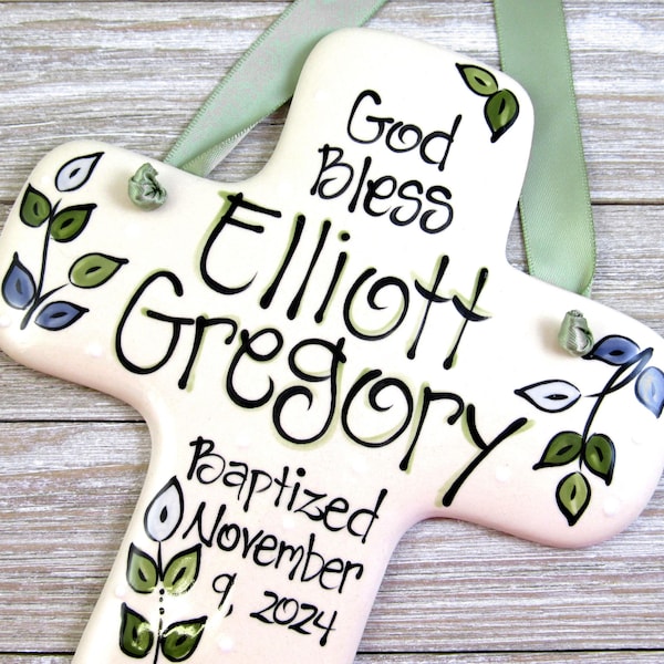 Baptism Cross - Etsy