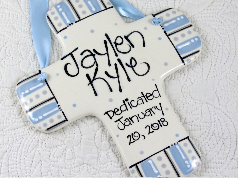 Baby Boy Dedication Gifts // Personalized Dedication Cross in - Etsy