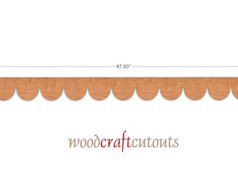 Scalloped wood trim | Etsy