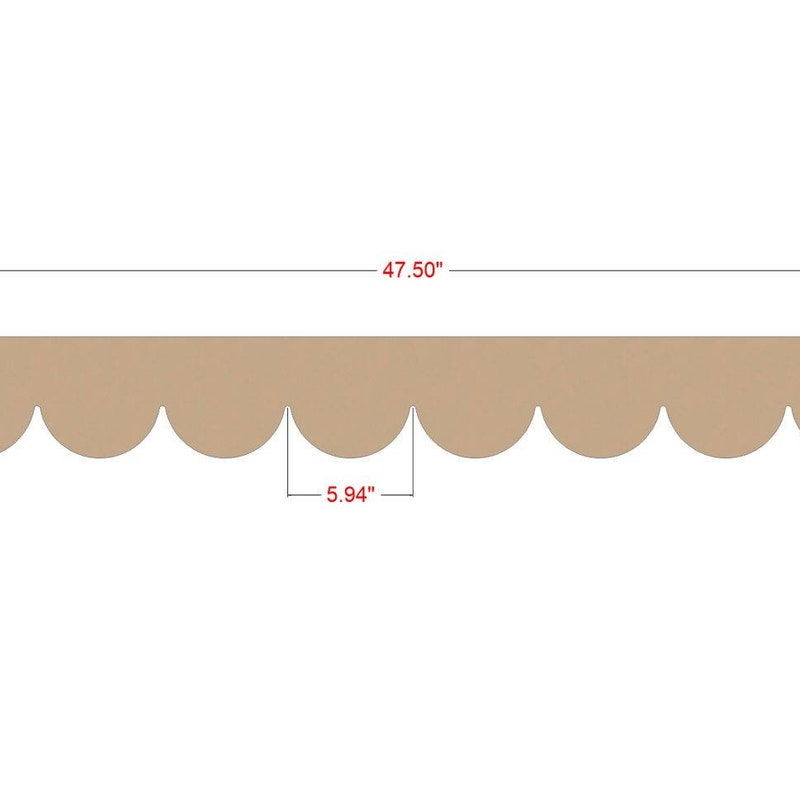 Large Scalloped Panel - Etsy