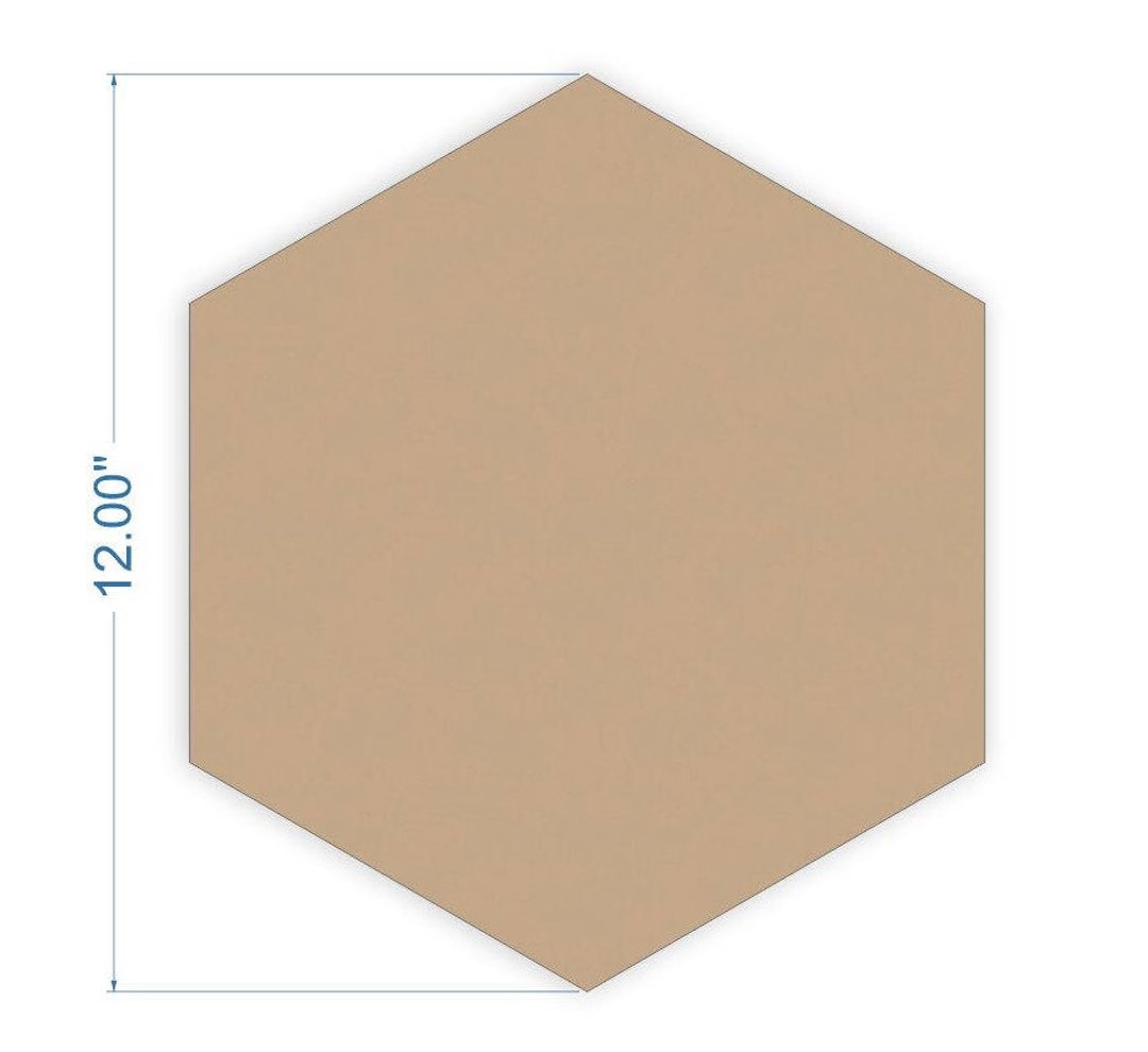 Mdf Wood Hexagon Wall Panels Unfinished - 12 Inches - MDF - Pack of ...