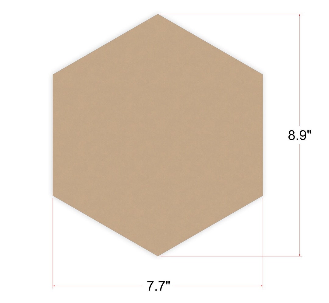 Wood Hexagon Wall Panels - Unfinished - 9 Inches - MDF - Pack of 3 - Etsy