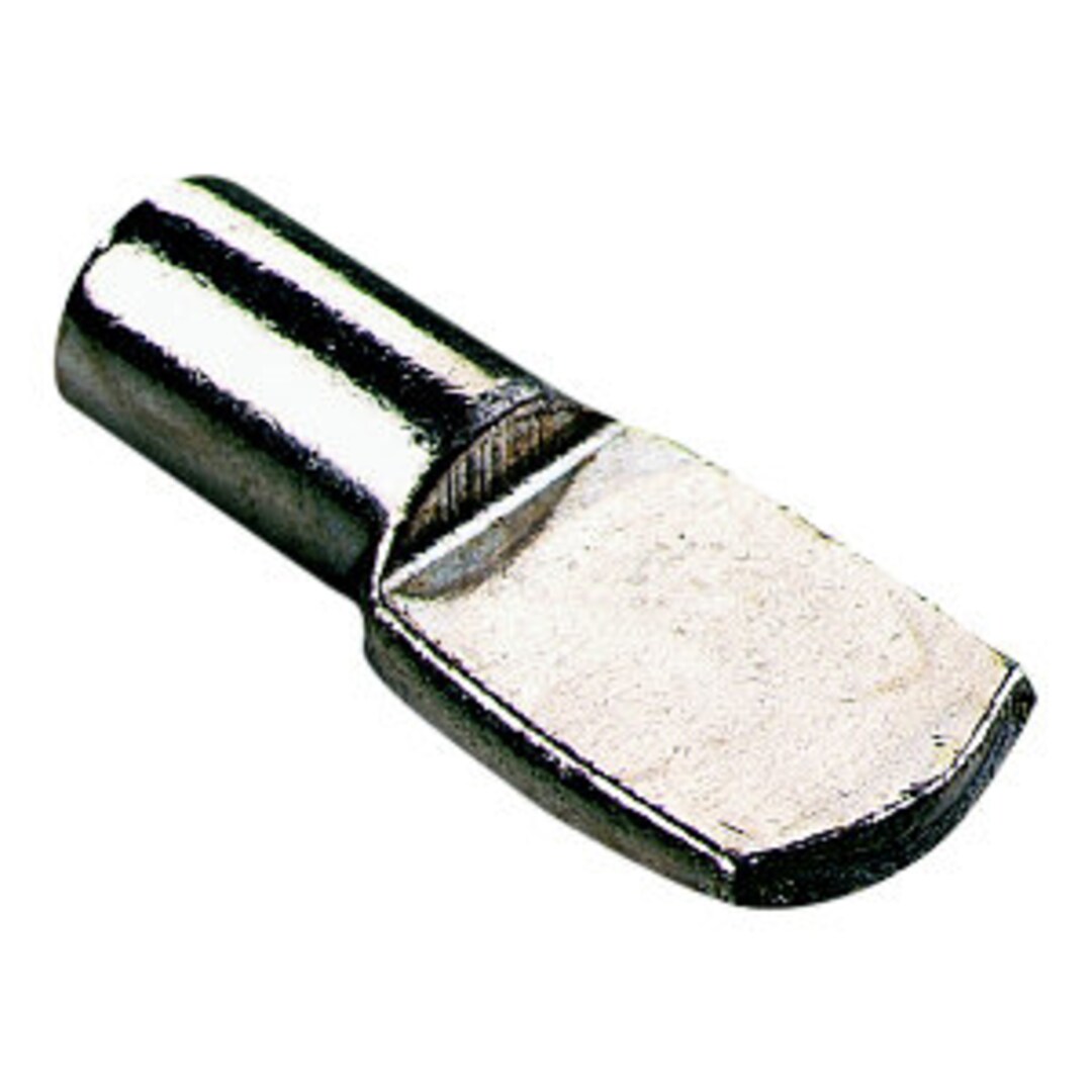 Pack of 12 5mm Bore, Metal Shelf Support Pins - Spoon Shaped Anochrome ...