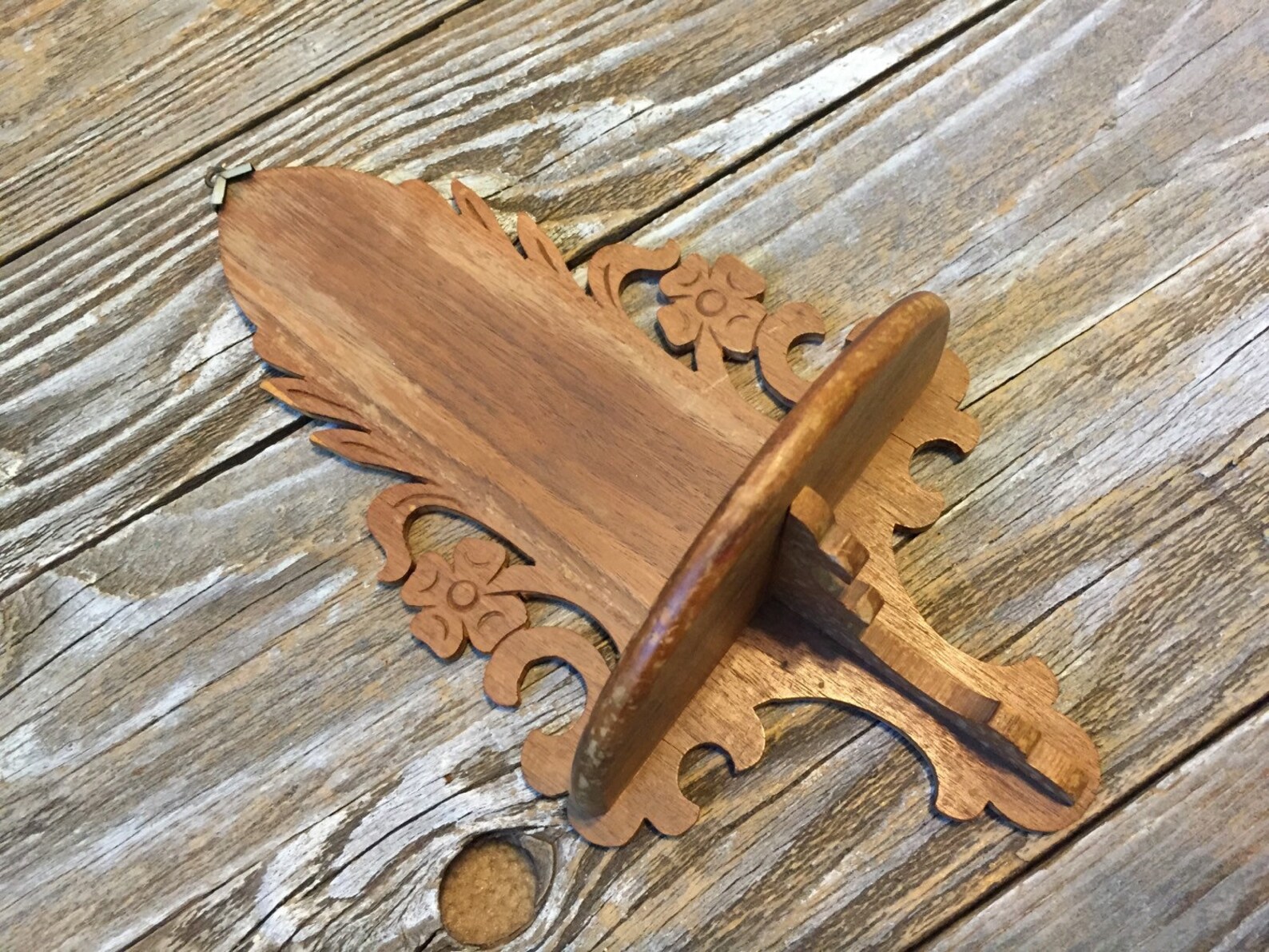 Vintage Scroll Wood Wall Shelf Scroll Products Company | Etsy