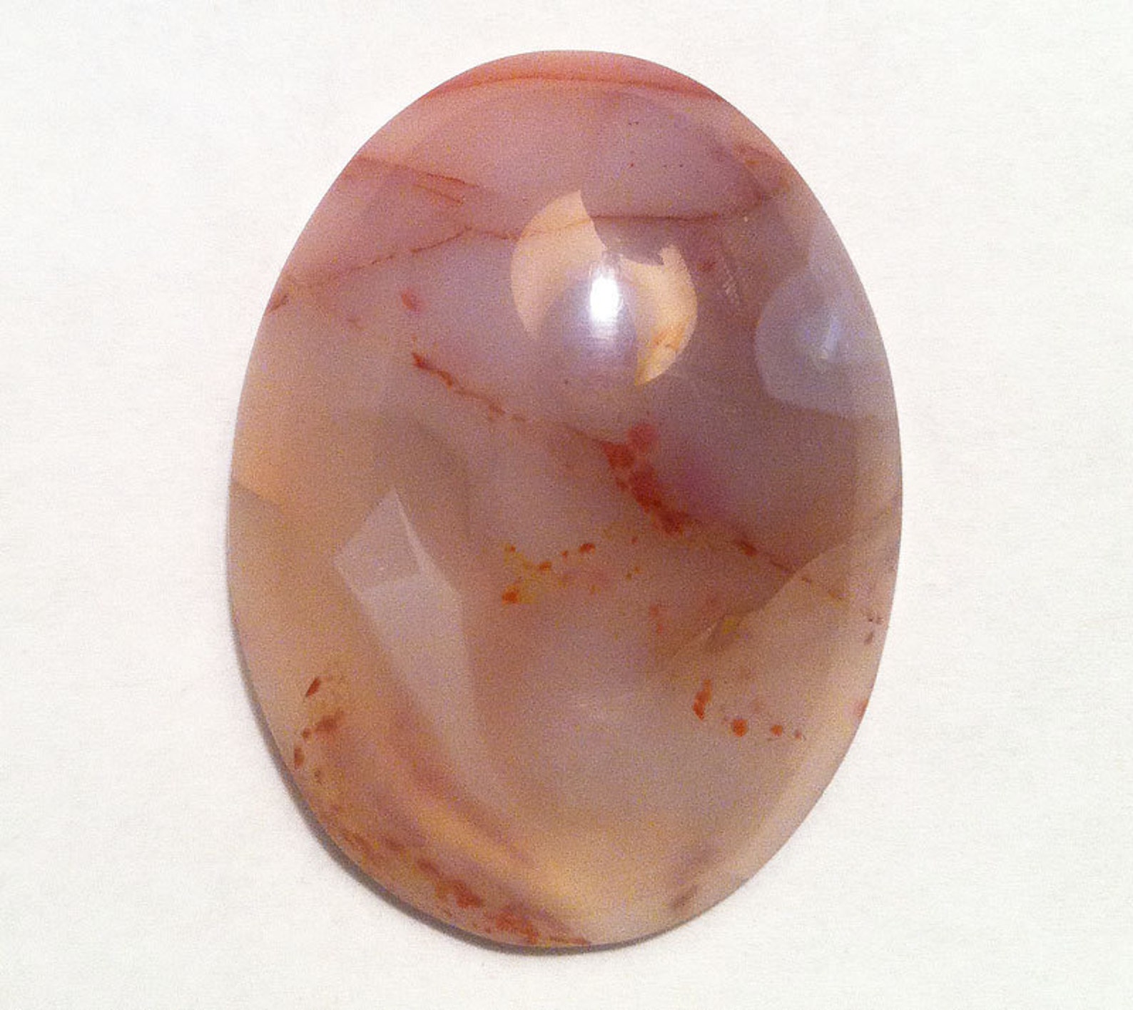 Moroccan Agate Aka Berber Agate 40x30x8.9mm Oval Cabochon - Etsy