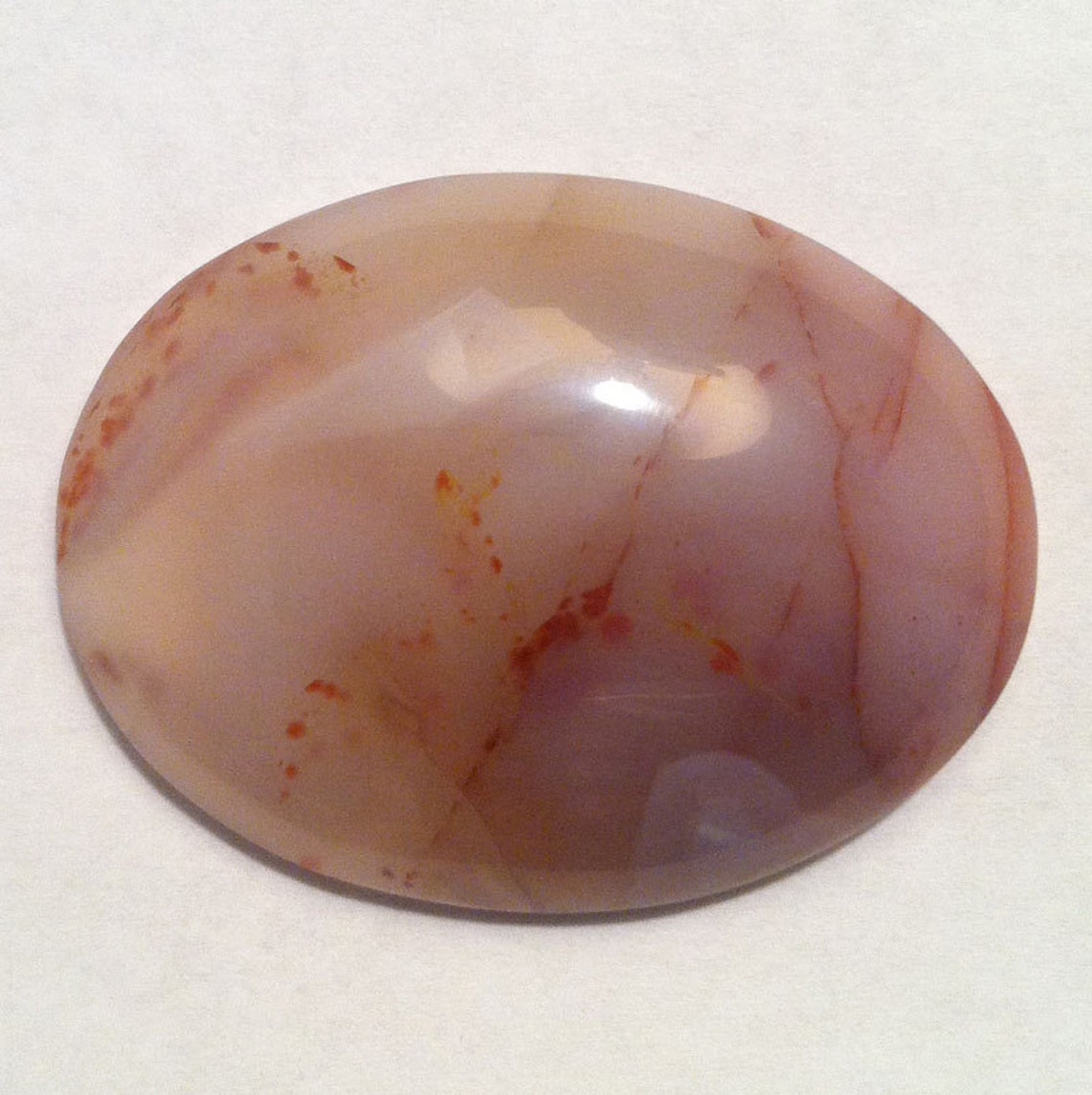 Moroccan Agate Aka Berber Agate 40x30x8.9mm Oval Cabochon - Etsy