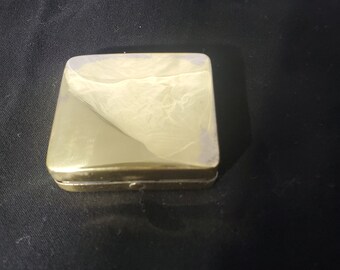 Brass Square Pill Box - Etsy