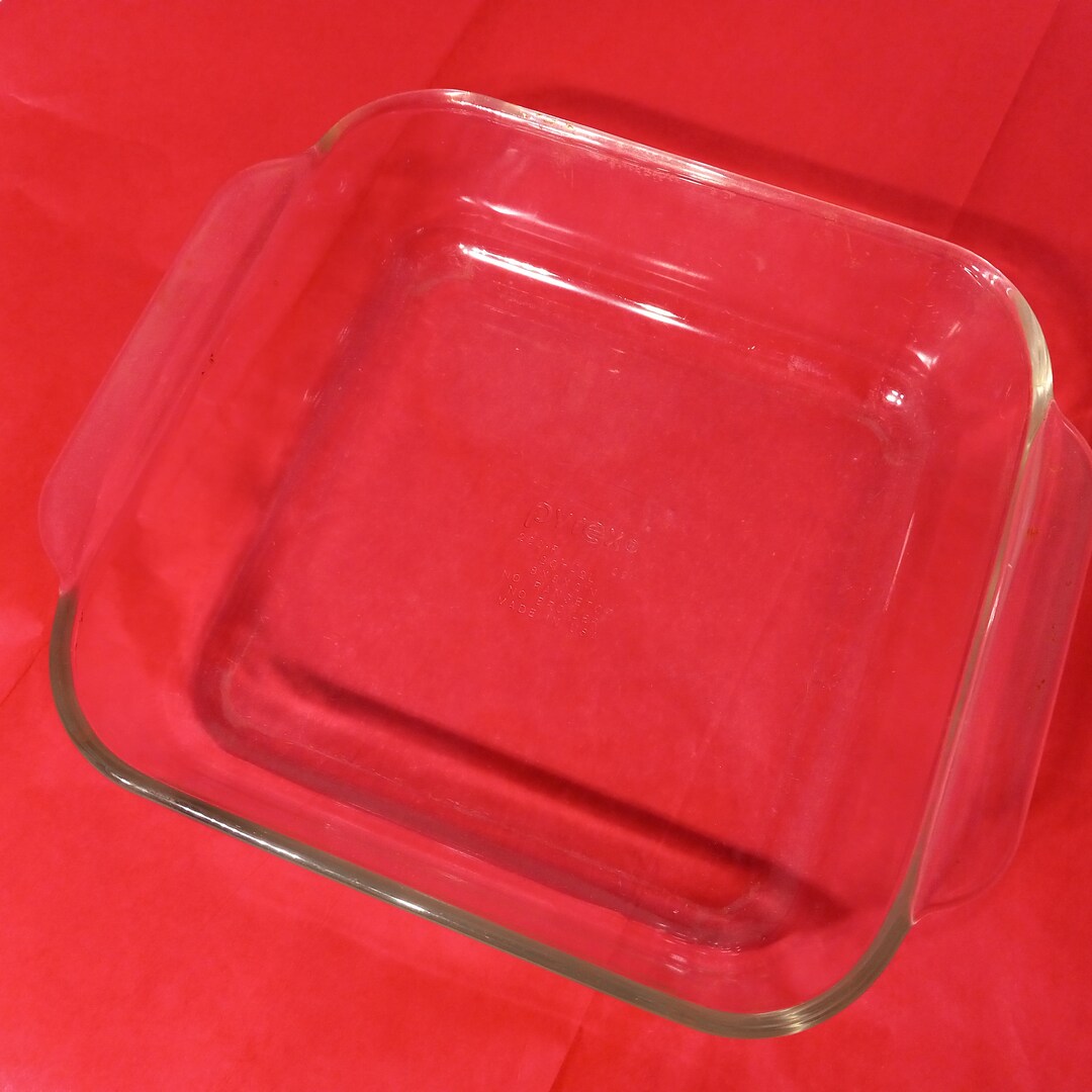 Pyrex 2 Quart Clear Square Baking Dish Number 222-R, 8 1/2 by 8 1/2 ...