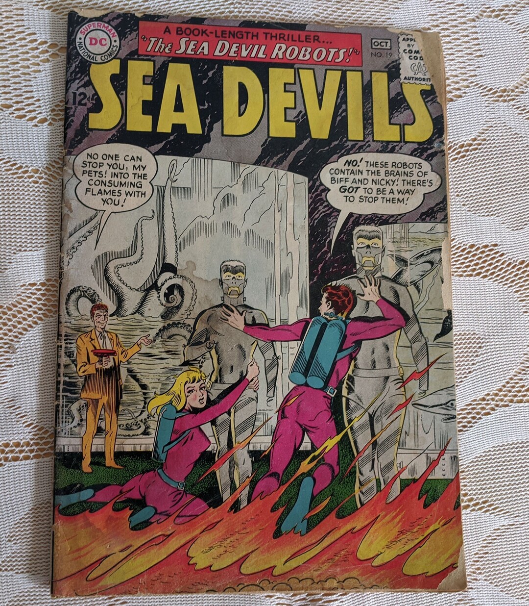 Sea Devils Vintage DC Comic Book Number 19, October 1964 Collectible ...