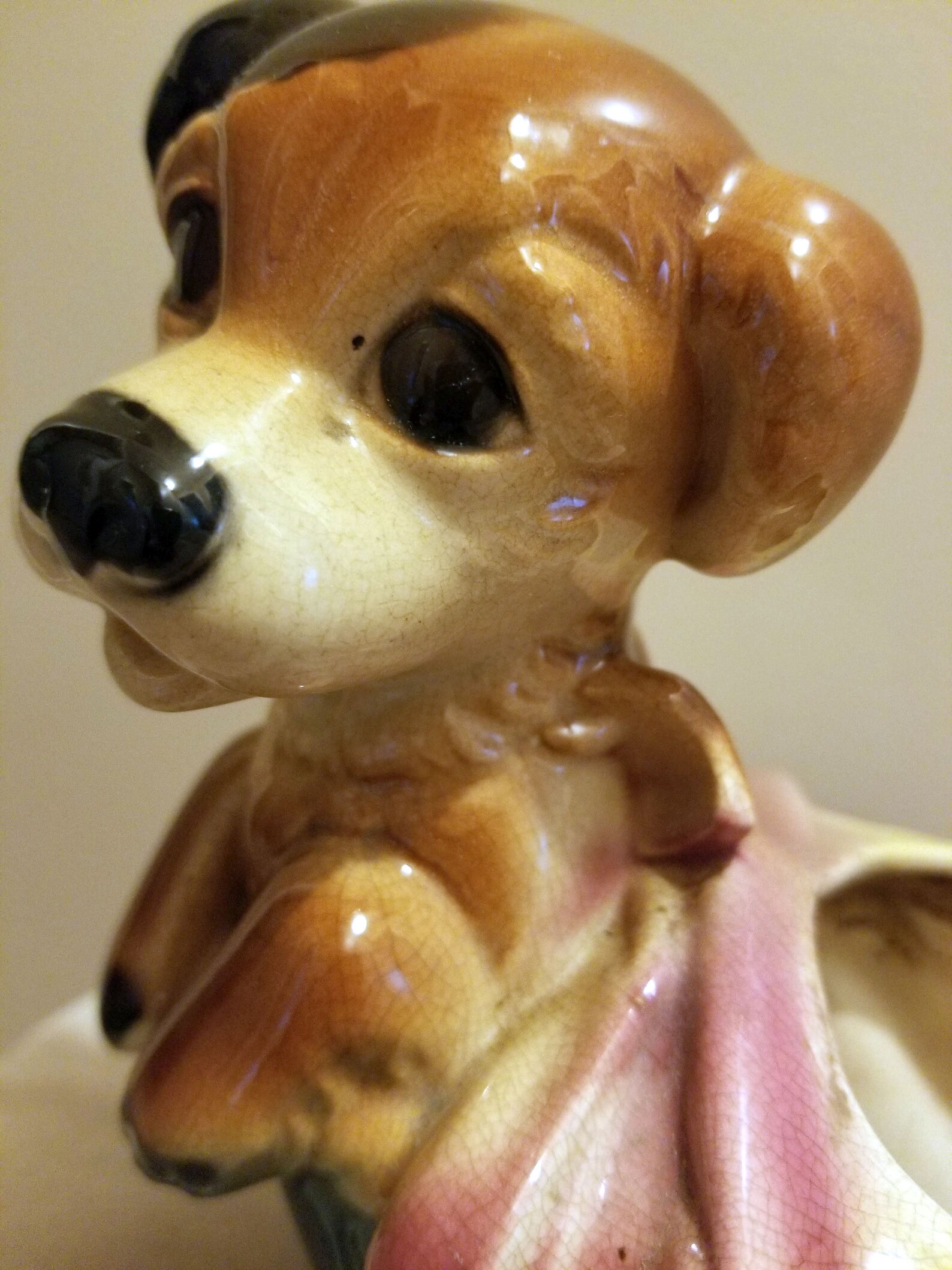 Adorable Puppy Dog Ceramic Planter Vintage Figural Flower Pot - Etsy