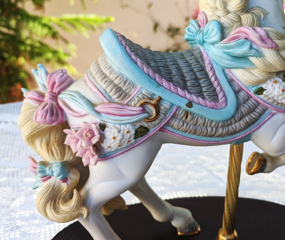 Lenox Vintage 1987 White Carousel Horse. First in the Series | Etsy