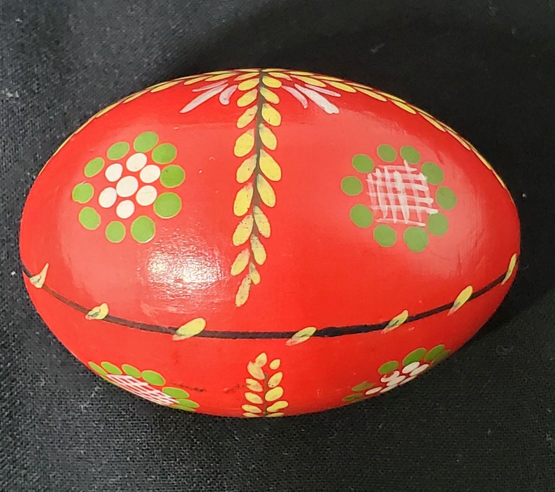 Wood Hand Painted Easter Eggs, Eastern European Style Hand Painted Eggs ...