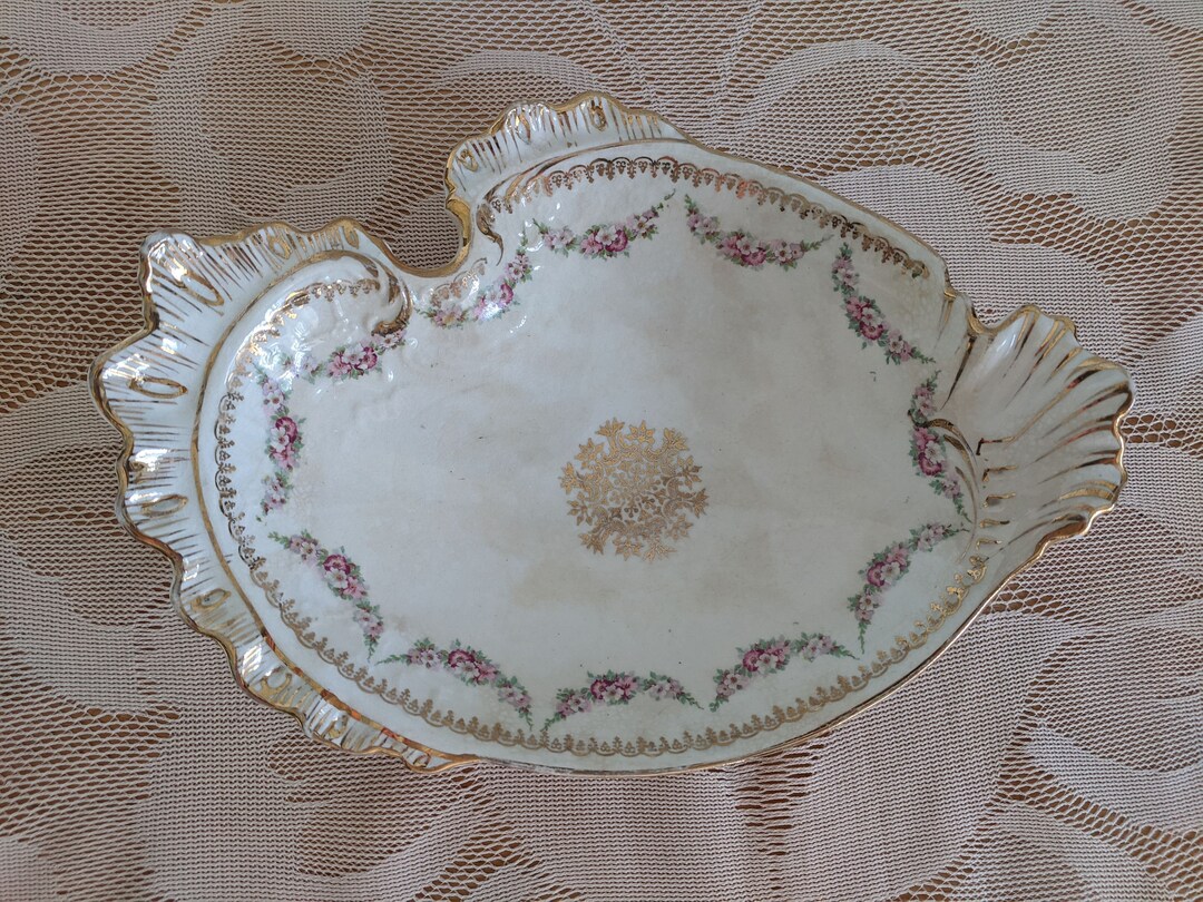Antique China Pickle Dish by Homer Laughlin, King Charles Pattern ...