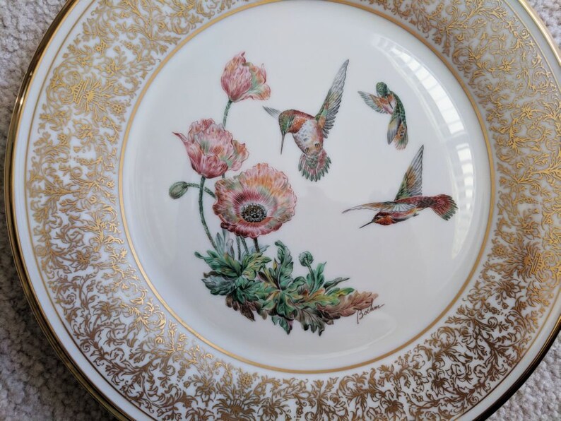 Rufous Hummingbirds Vintage Lenox Collector Plate Boehm - Etsy