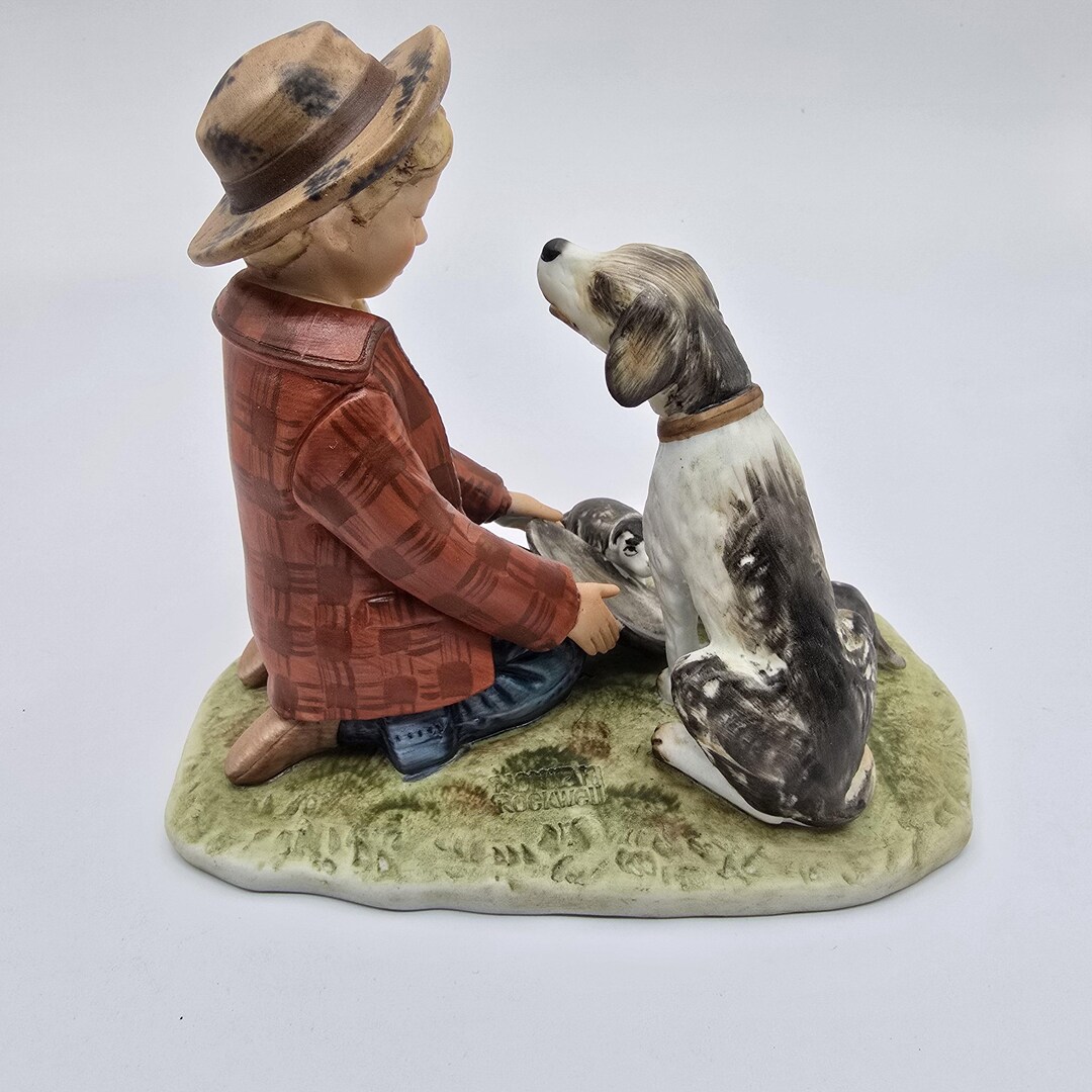 Norman Rockwell Porcelain Figurine: Pride of Parenthood, Boy With ...