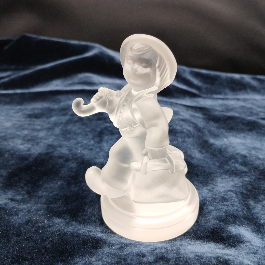 Little Wanderer, Goebel Lead Crystal Figurine, Vintage 3.5 Inch Little ...
