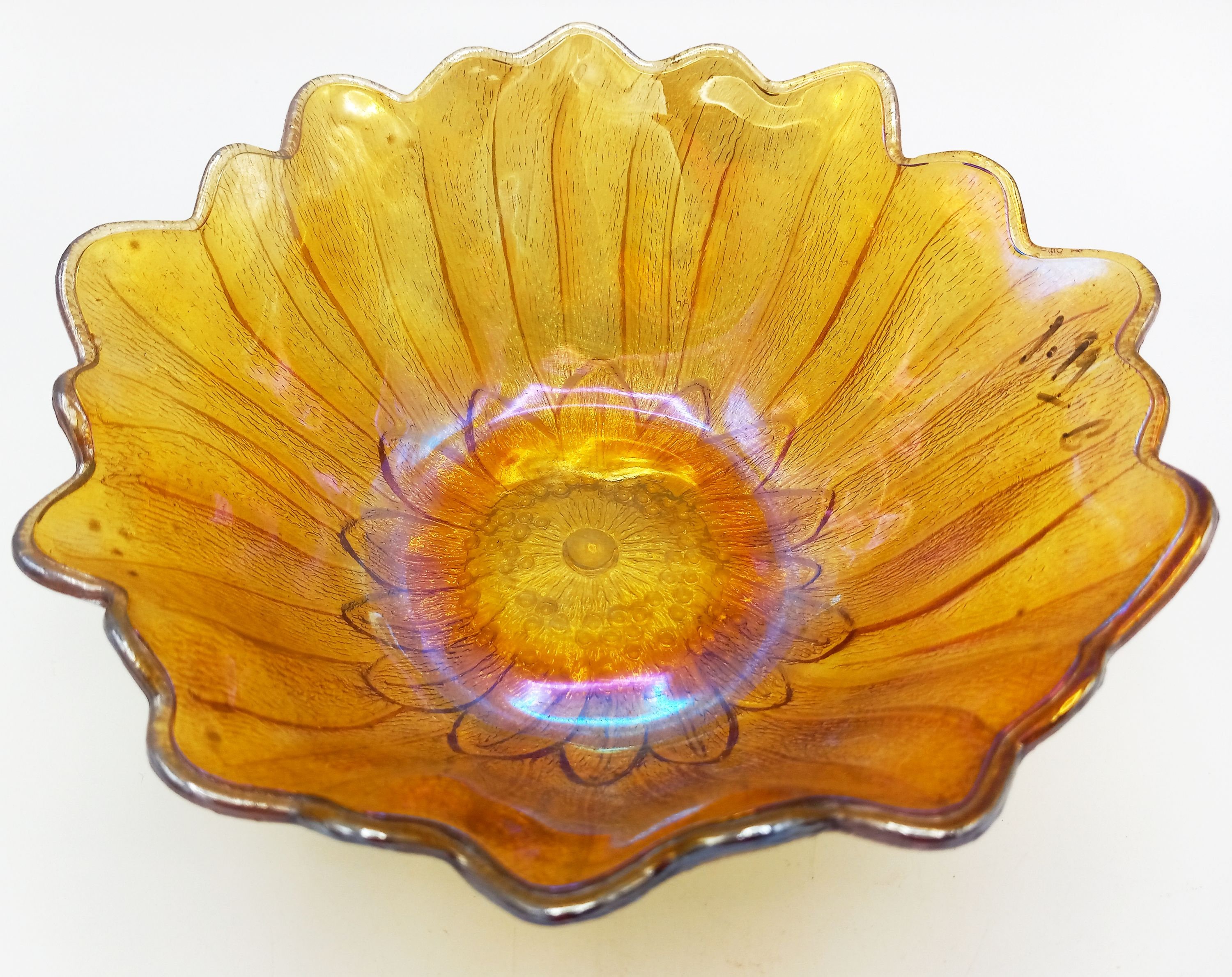 Yellow Depression Glass Bowl
