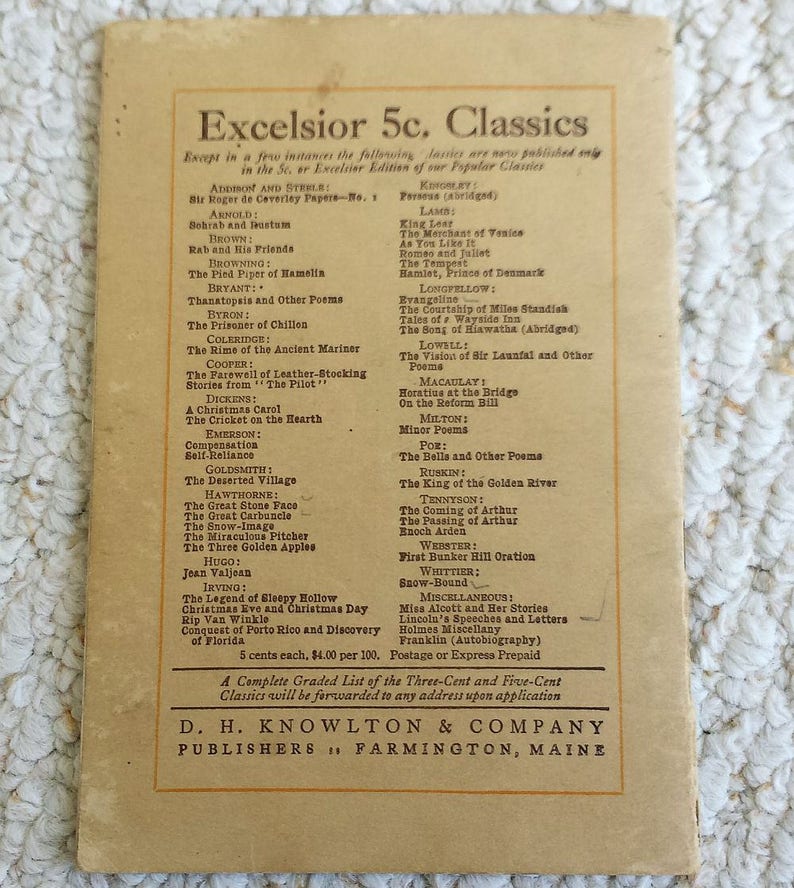 Nathaniel Hawthorne's The Great Carbuncle Antique | Etsy