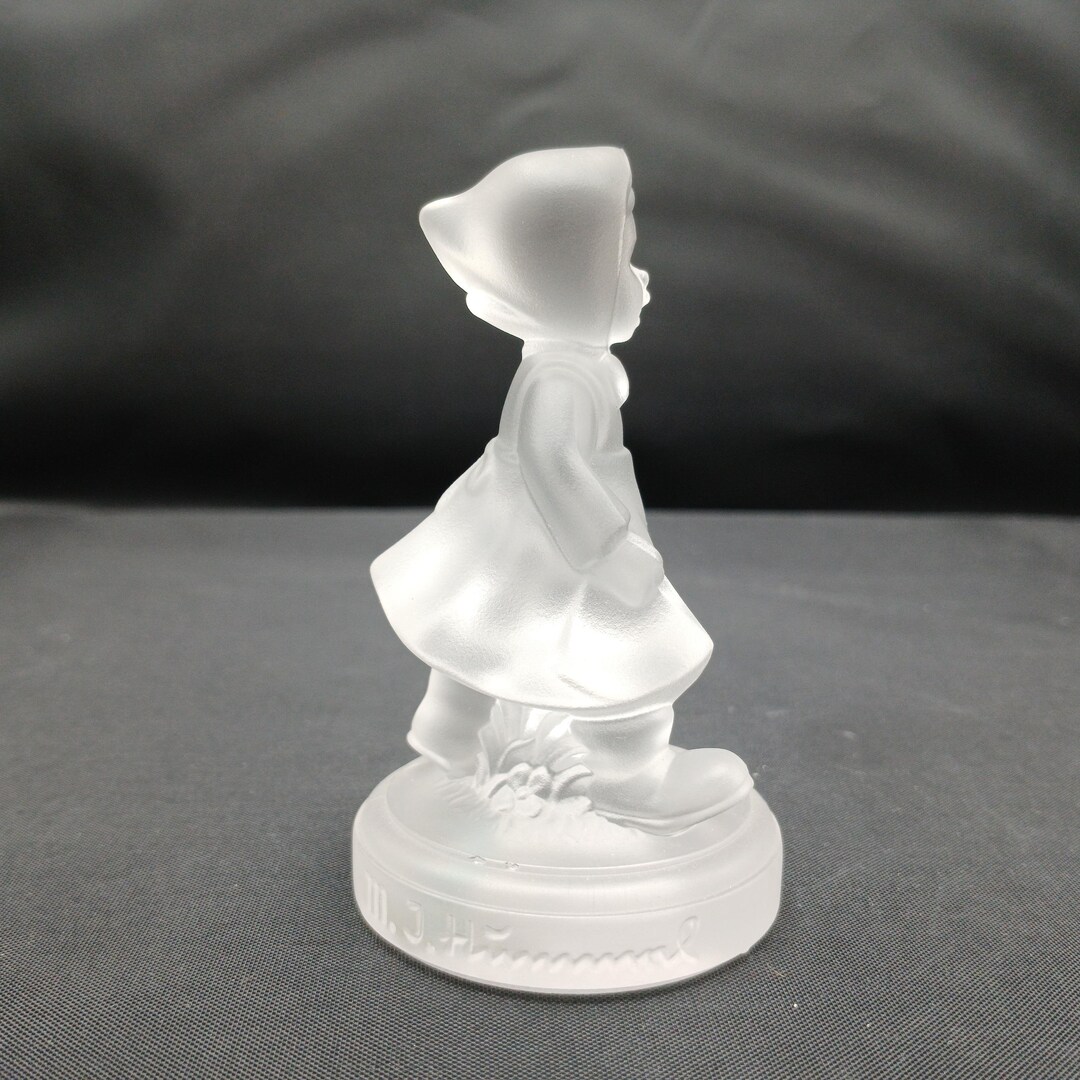Girl Merry Wanderer, Vintage Goebel Lead Crystal Figurine, 3.5 Inch ...