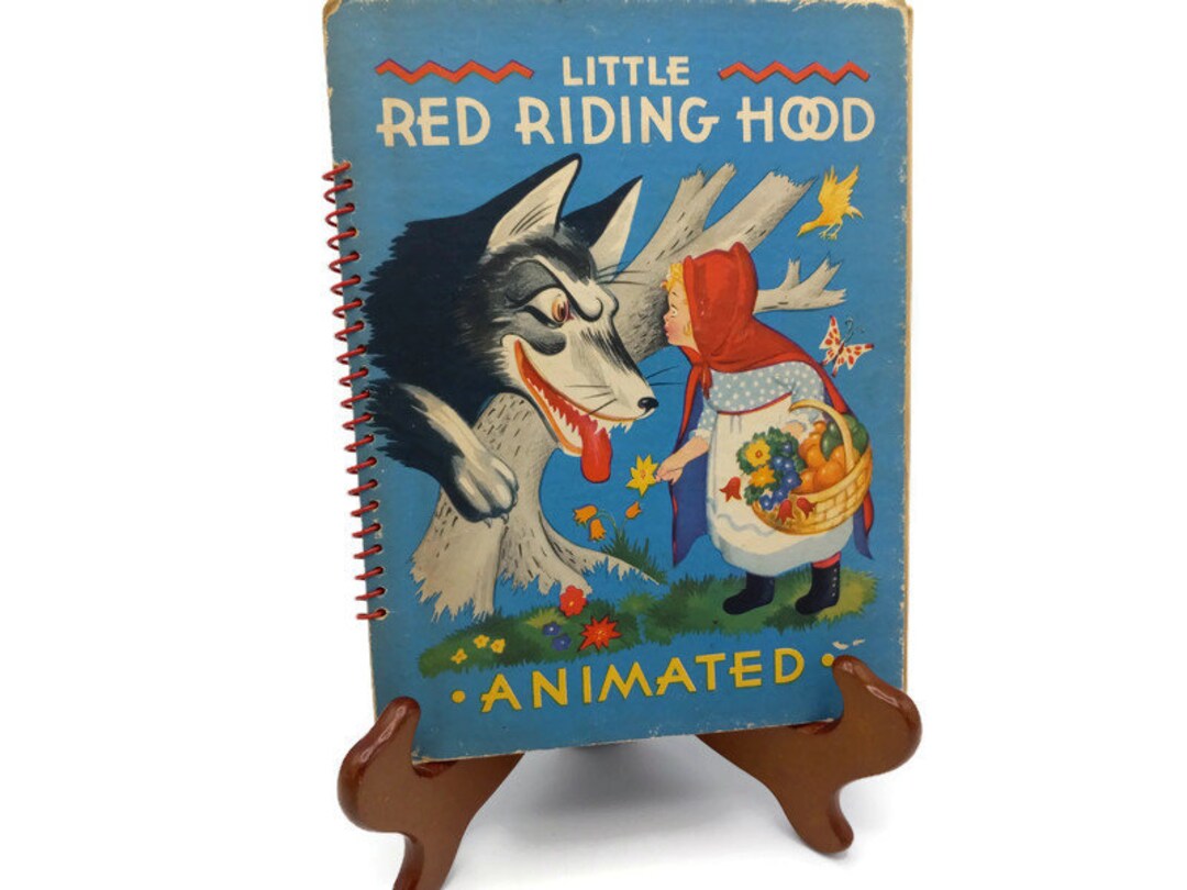 RARE "little Red Riding Hood" With the Big Bad Wolf, Antique Children's ...