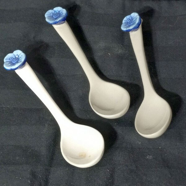 Ceramic Handled Small Spoon - Etsy