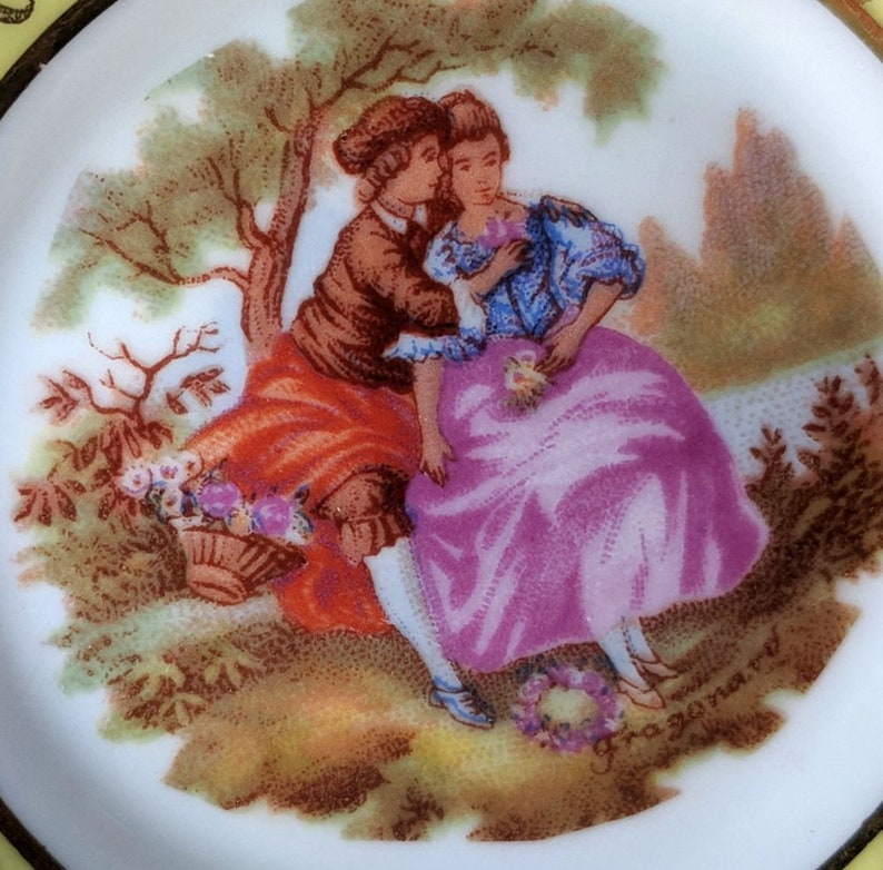 Miniature Gilt-edged Plate Limoges France Meissna Gold - Etsy
