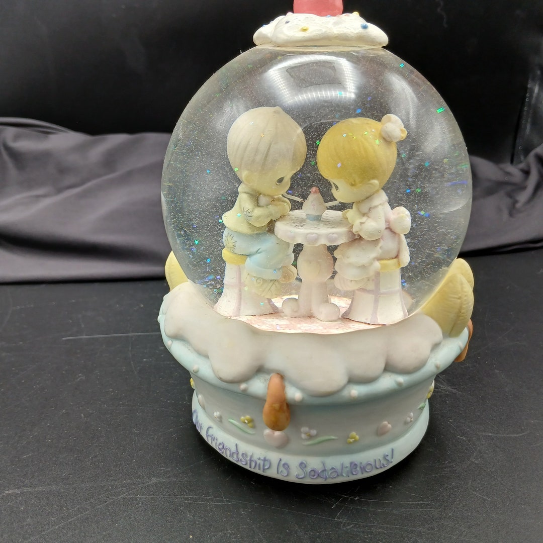 Precious Moments Music Box, Our Friendship is Sodalicious, Girl and Boy ...