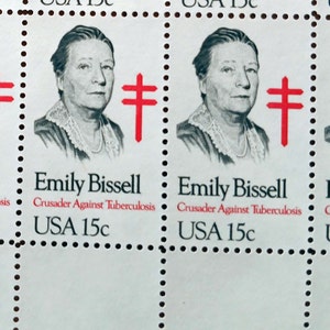 Emily Bissell 1980 US Stamps, 15 Cent Commemorative Stamps, Vintage ...