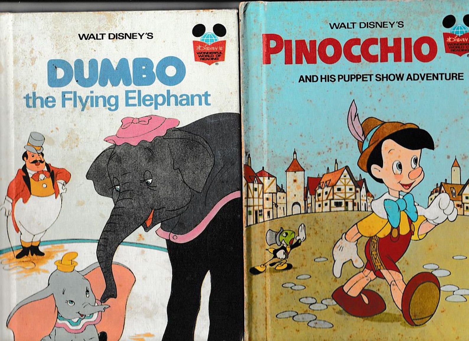 Dumbo and Pinocchio Two Walt Disney Classics Vintage | Etsy