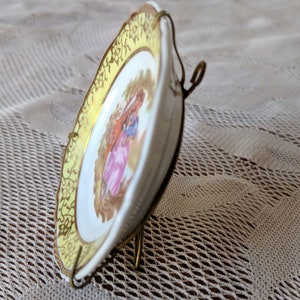 Miniature Gilt-edged Plate - Limoges France, Meissna Gold Trimmed Fine ...