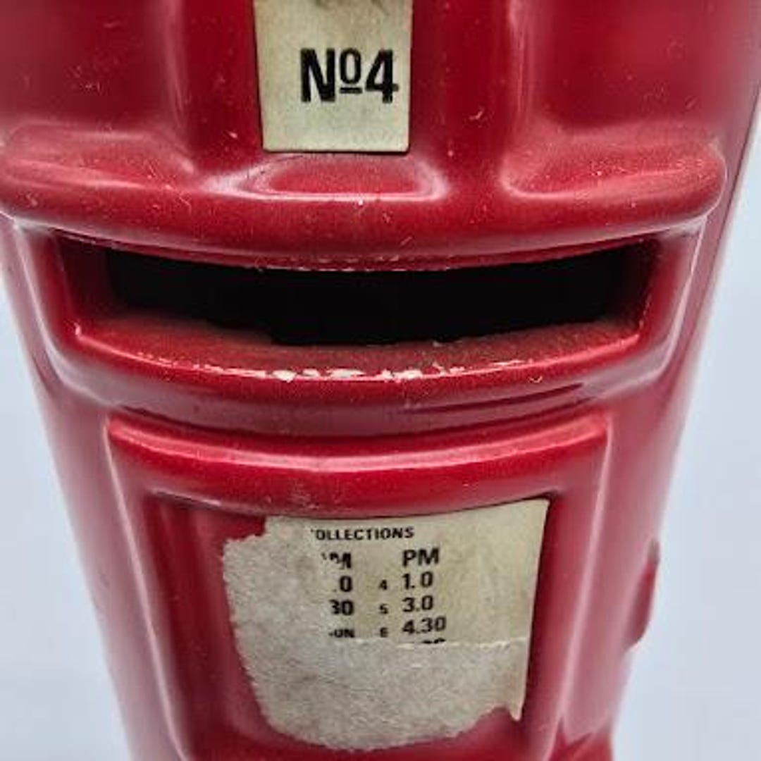 London Royal Mail Red Coin Bank Mailbox/letter Box, Vintage 1970s Post ...