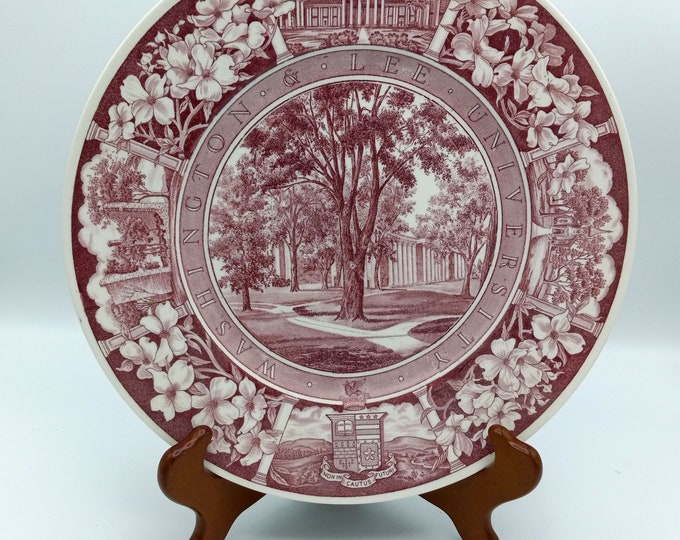 Wedgwood Red Bicentennial Dinner Plate Washington Lee University ...