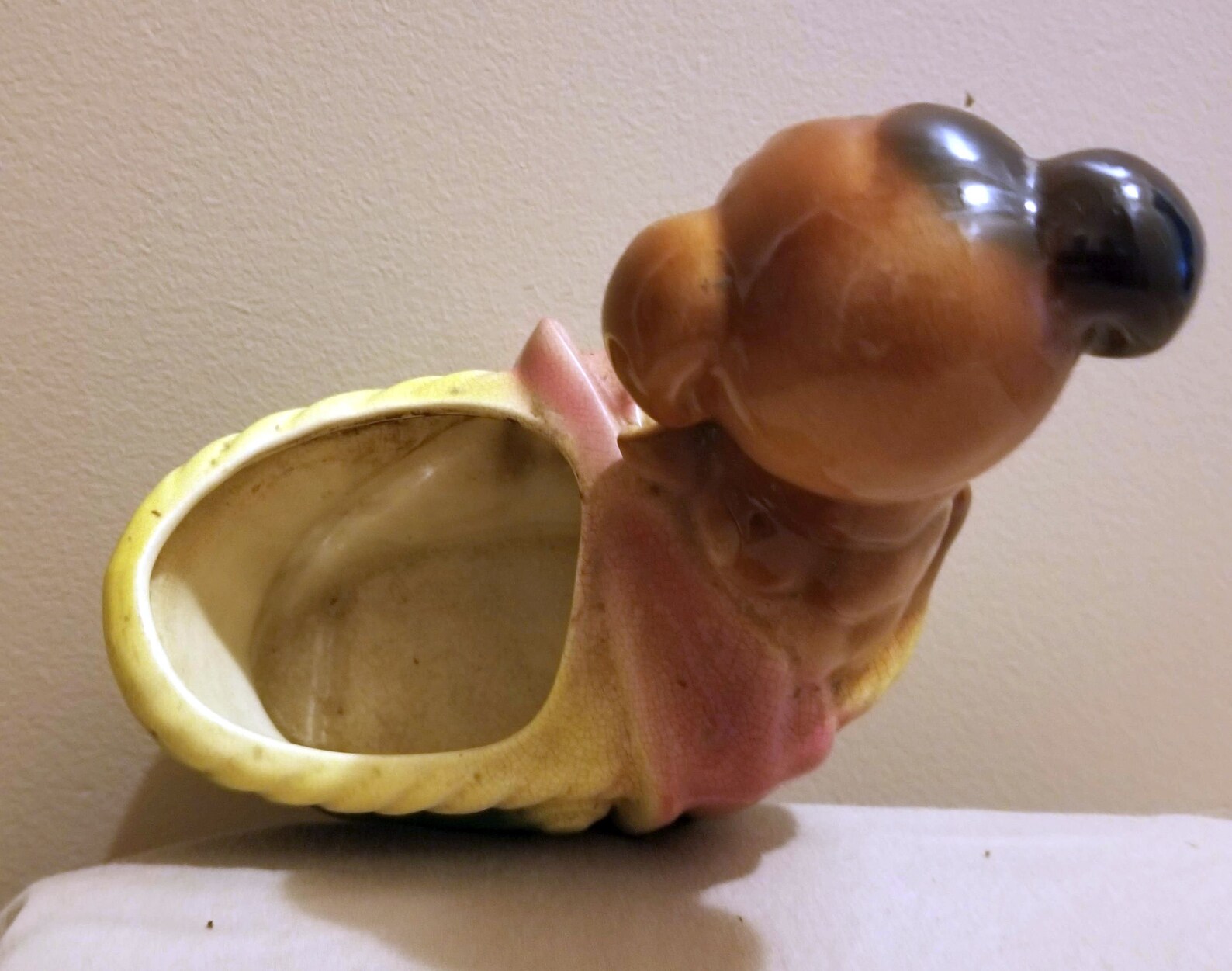 Adorable Puppy Dog Ceramic Planter Vintage Figural Flower Pot - Etsy