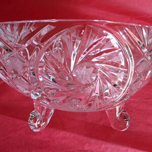 Vintage Lead Crystal Relish Dish, Mid Century or Earlier Glass ...