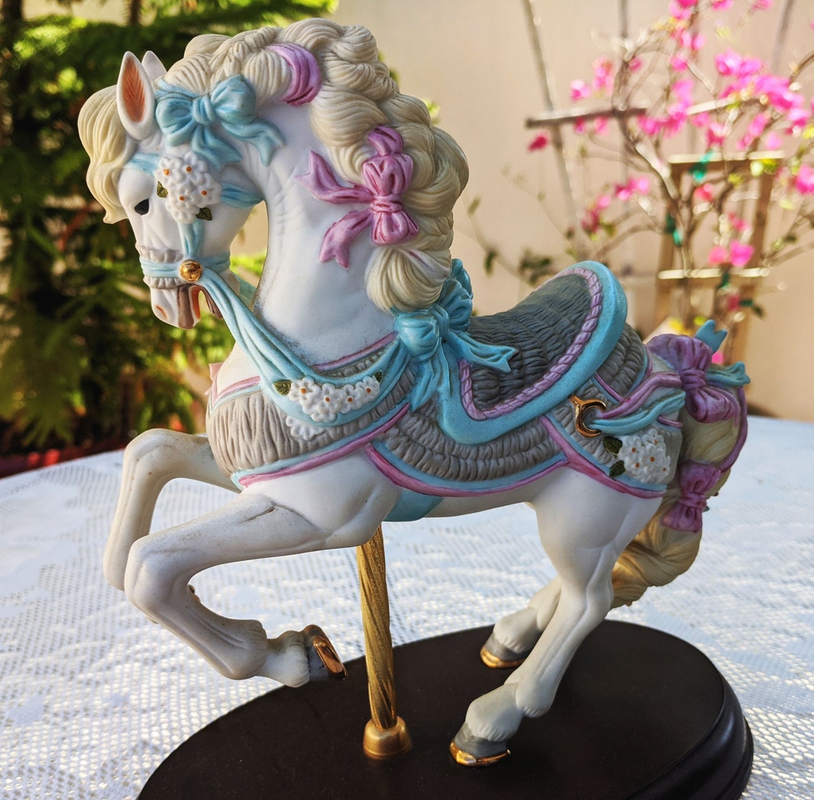 Lenox Vintage 1987 White Carousel Horse. First in the Series | Etsy