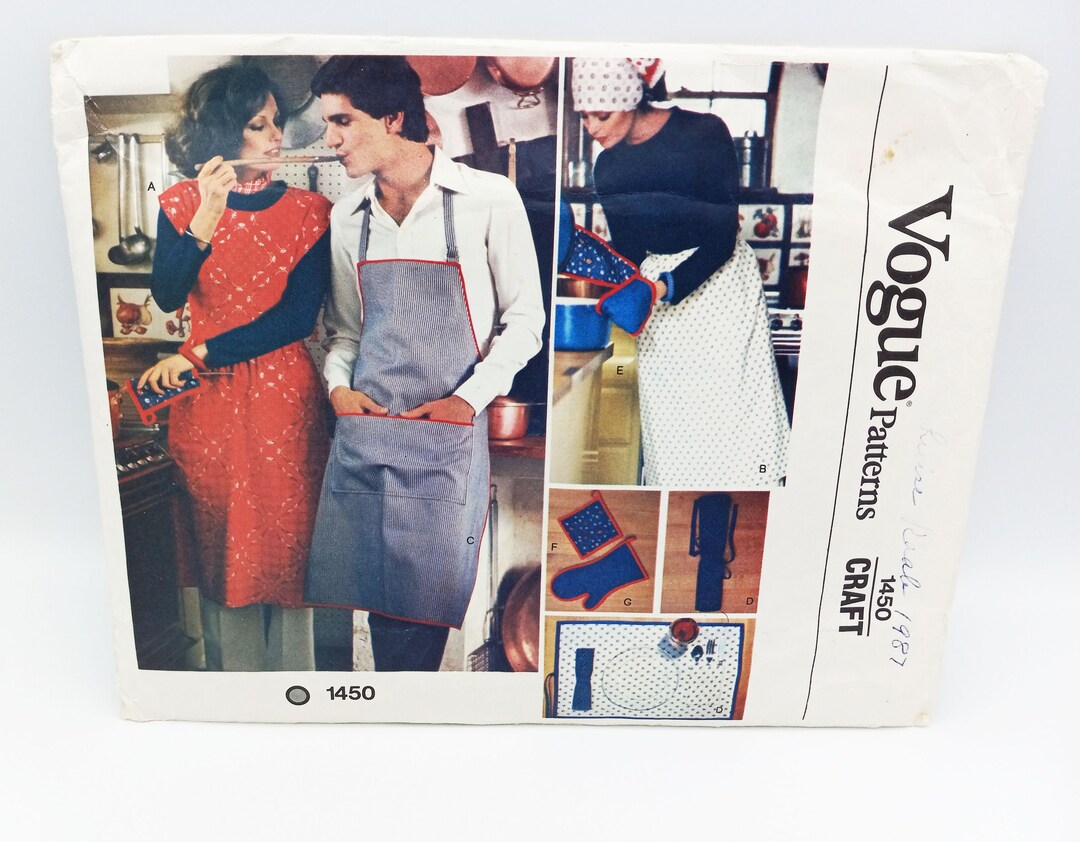 Vogue Craft Pattern No 1480 Size Small - Pattern for Apron Dress Aprons ...