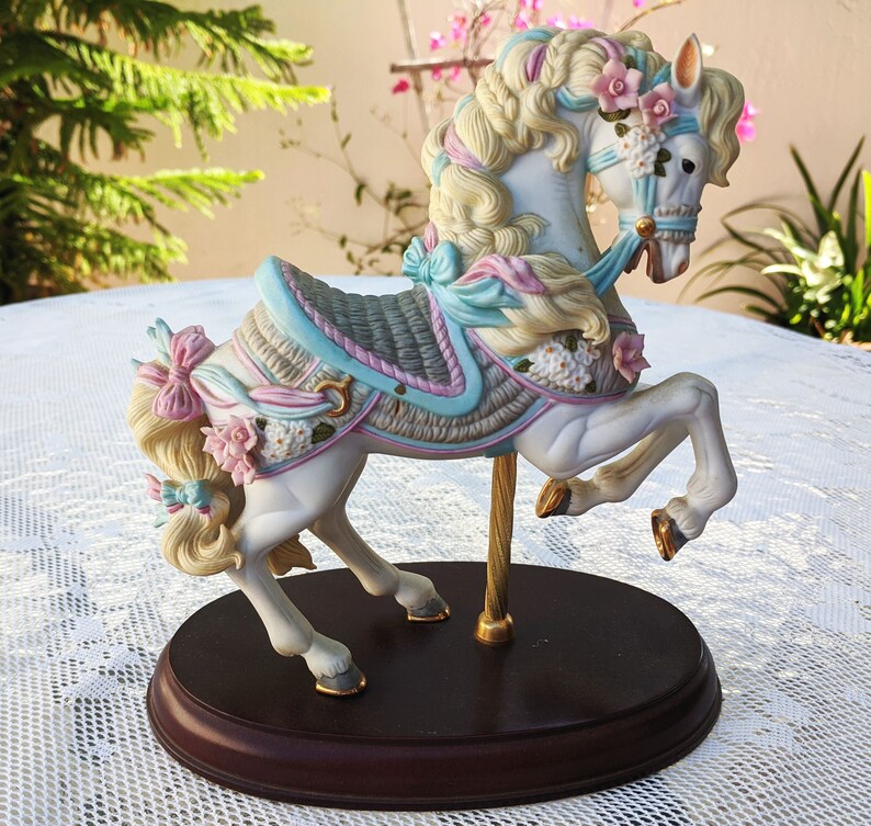 Lenox Vintage 1987 White Carousel Horse. First in the Series | Etsy