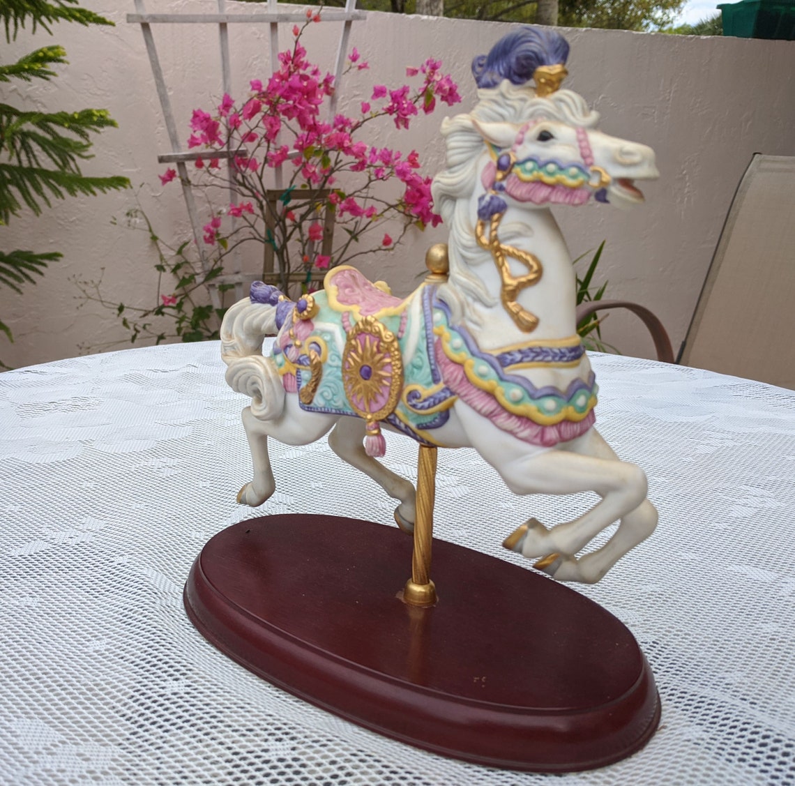 Lenox Carousel Horse 1990 Lenox The Carousel Charger | Etsy