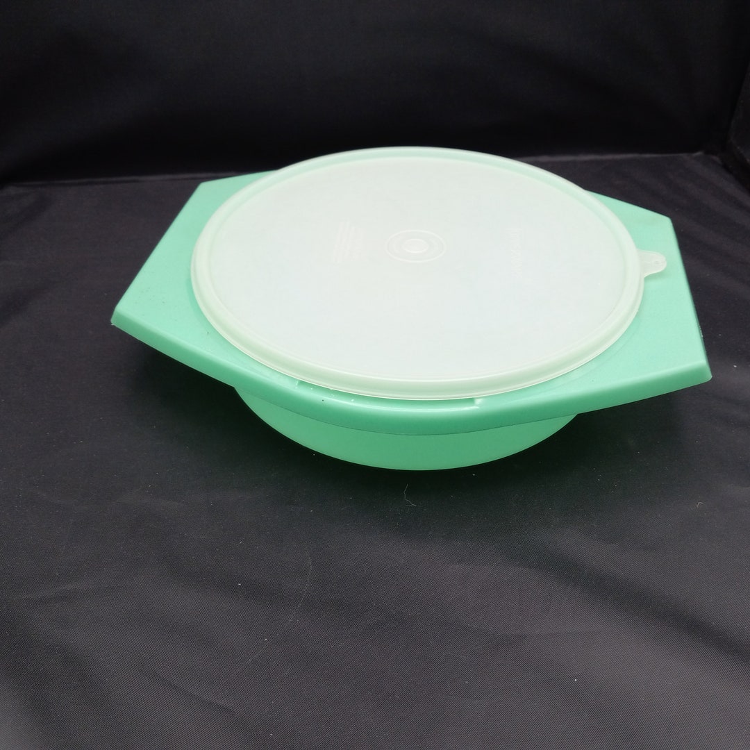 Vintage Jadeite Green Tupperware Storage Bowl With Lid - Tupperware ...