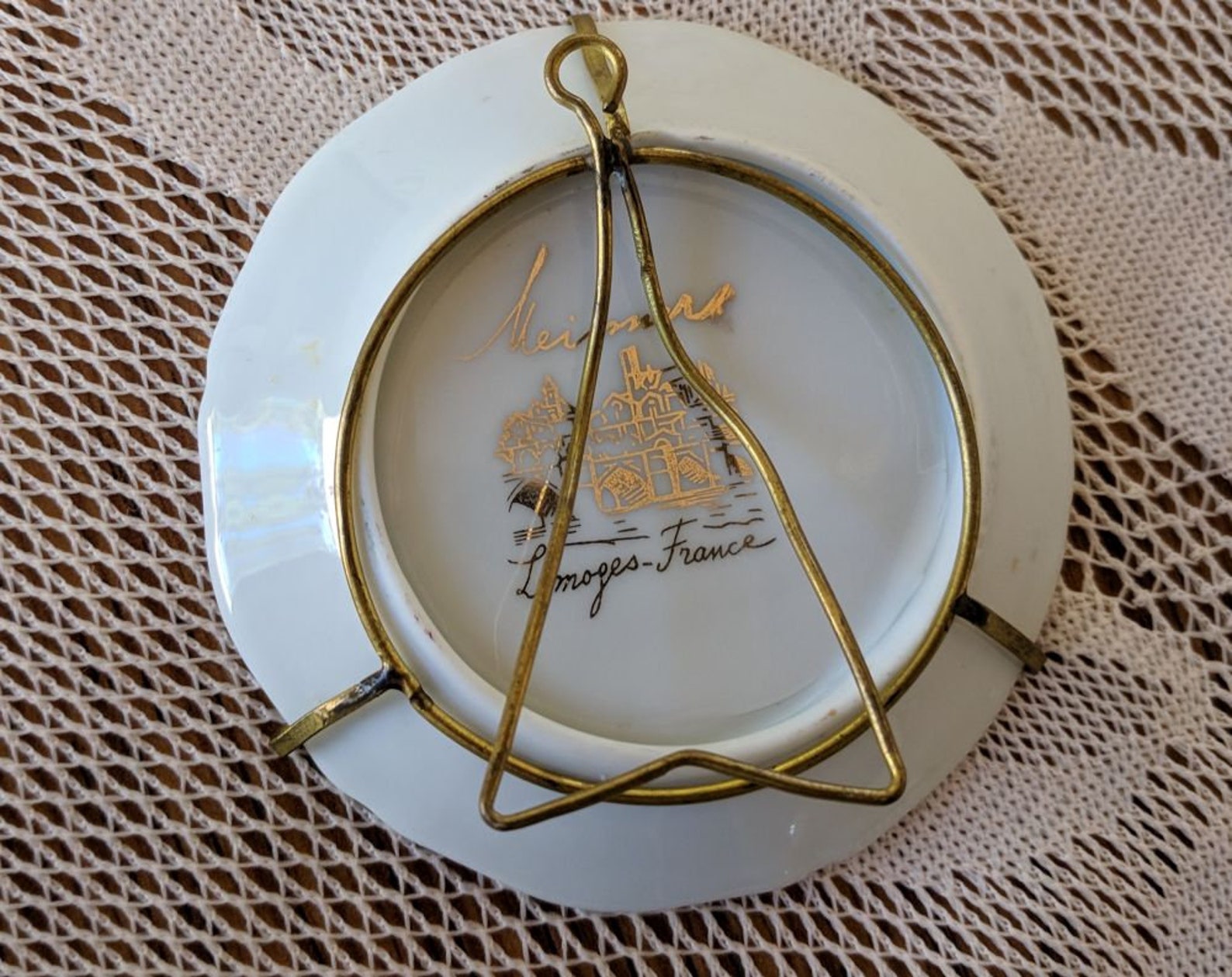 Miniature Gilt-edged Plate Limoges France Meissna Gold - Etsy