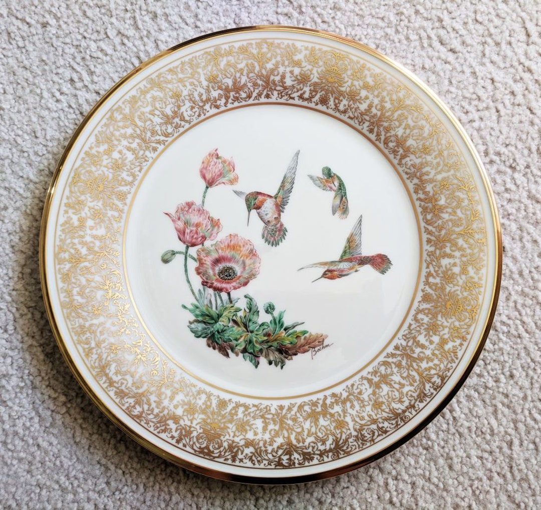 Rufous Hummingbirds, Vintage Lenox Collector Plate, Boehm Birds by ...