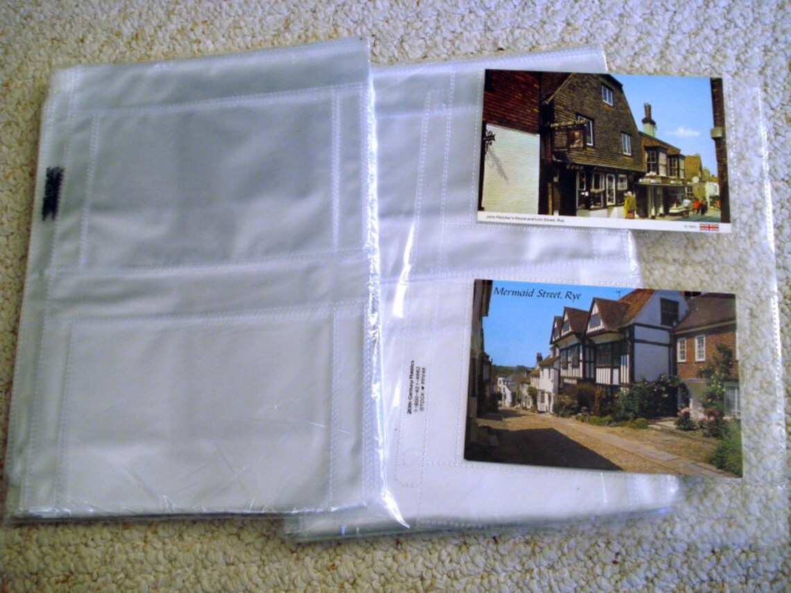 Page Protectors for Photos or Postcards Clear Polypropylene - Etsy