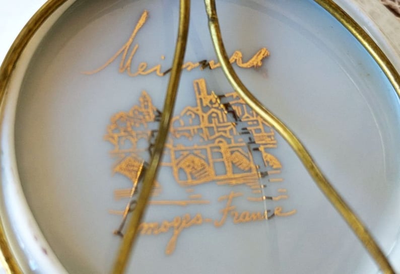 Miniature Gilt-edged Plate Limoges France Meissna Gold - Etsy